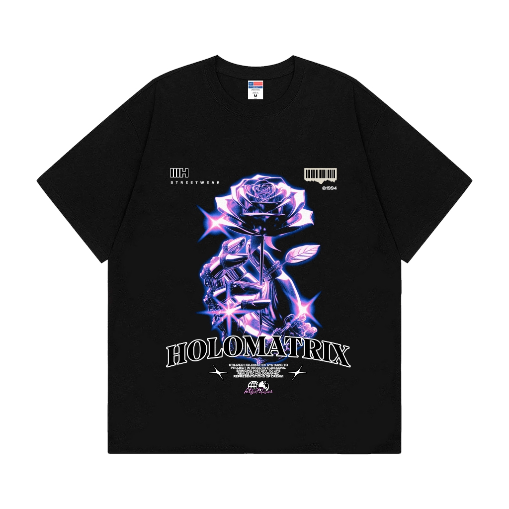 Jual iiih T-Shirt Holomatrix Black Tees | Shopee Indonesia