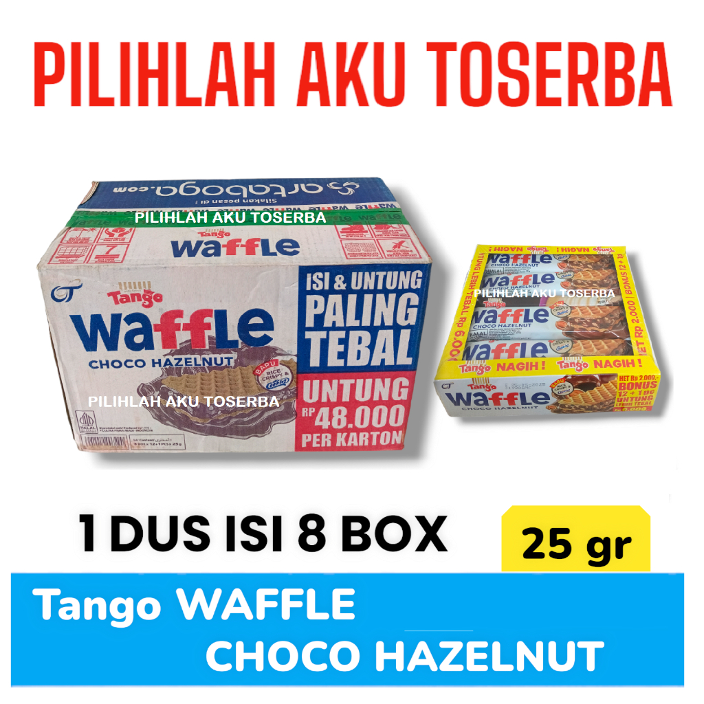 Jual Tango WAFFLE Choco Hazelnut - ( HARGA 1 DUS ) | Shopee Indonesia