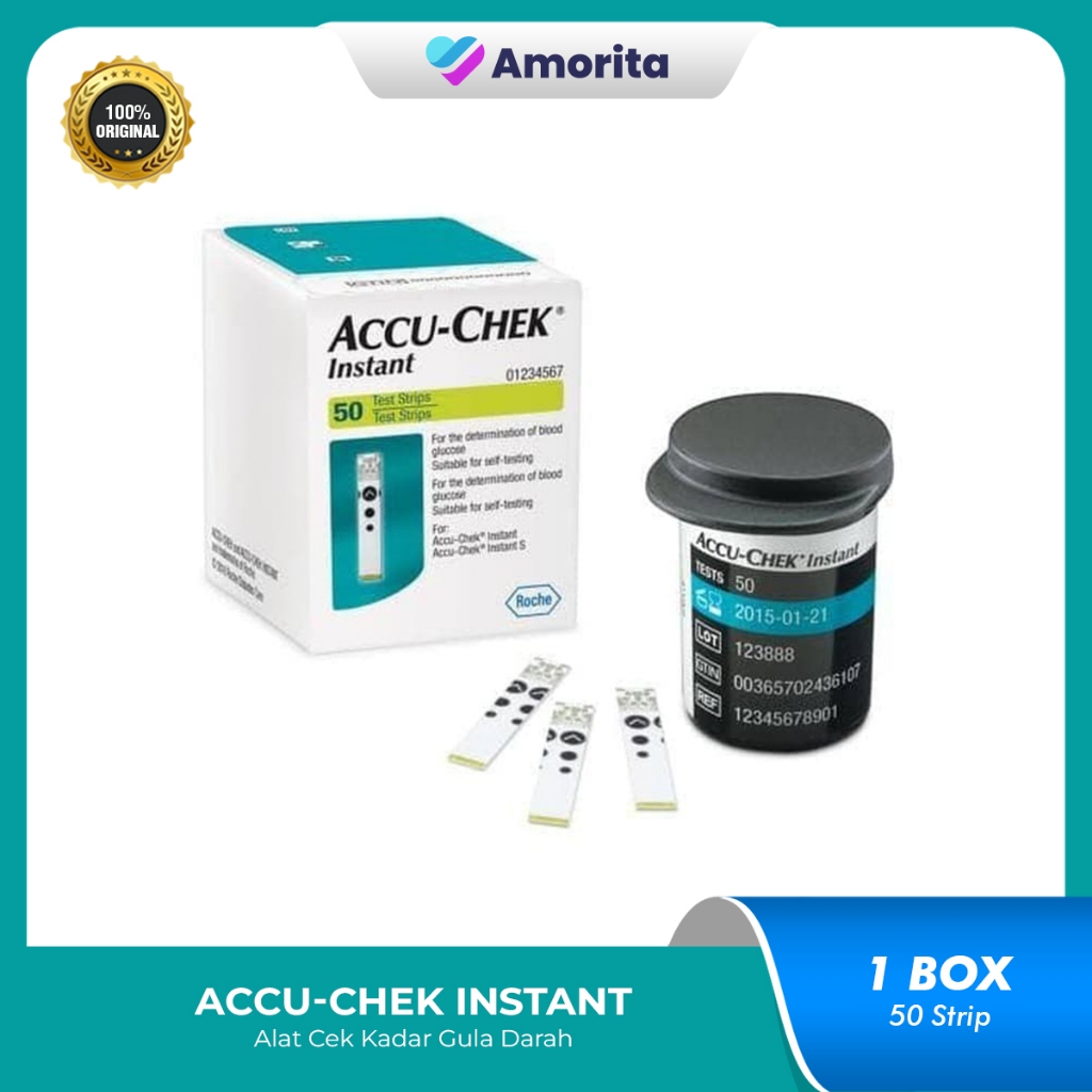 Jual Accu-Chek Instant Test Strip isi 50 / EXP 2025 | Shopee Indonesia