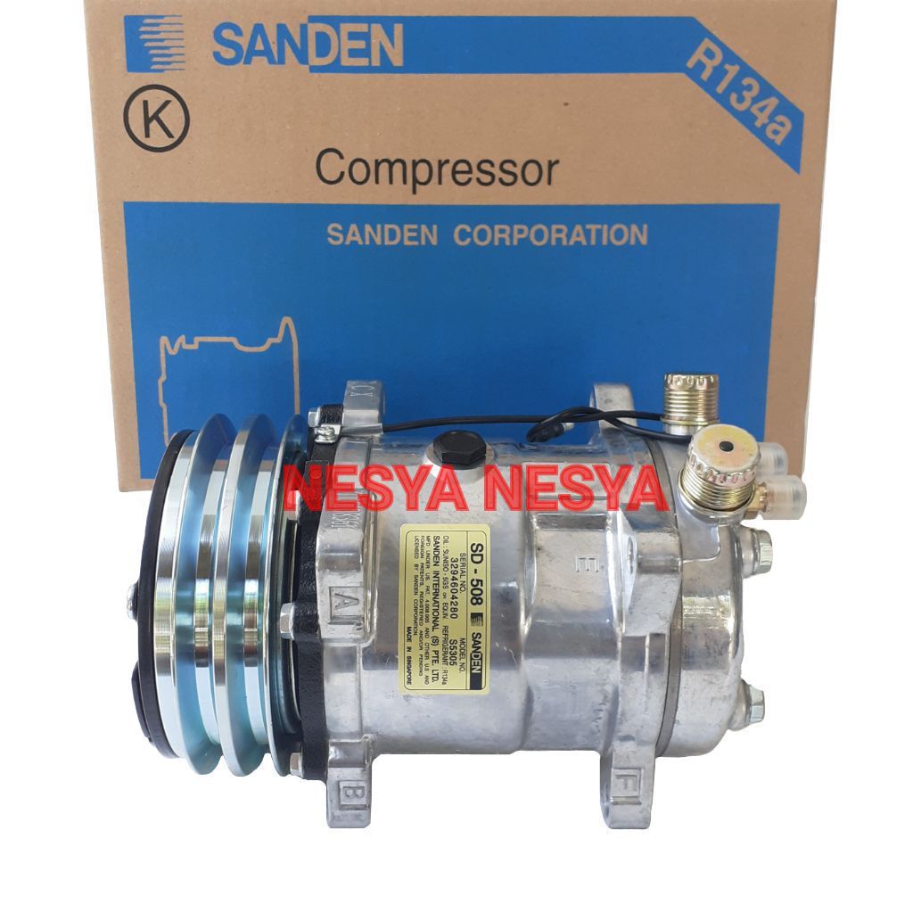 Jual Compressor Compresor Kompressor Kompresor AC Mobil Model SANDEN SD-508 SD508 SD 508 ...