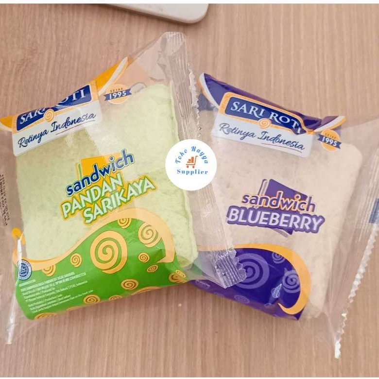 Jual SARI ROTI Sandwich Pandan Sarikaya & Blueberry | Shopee Indonesia