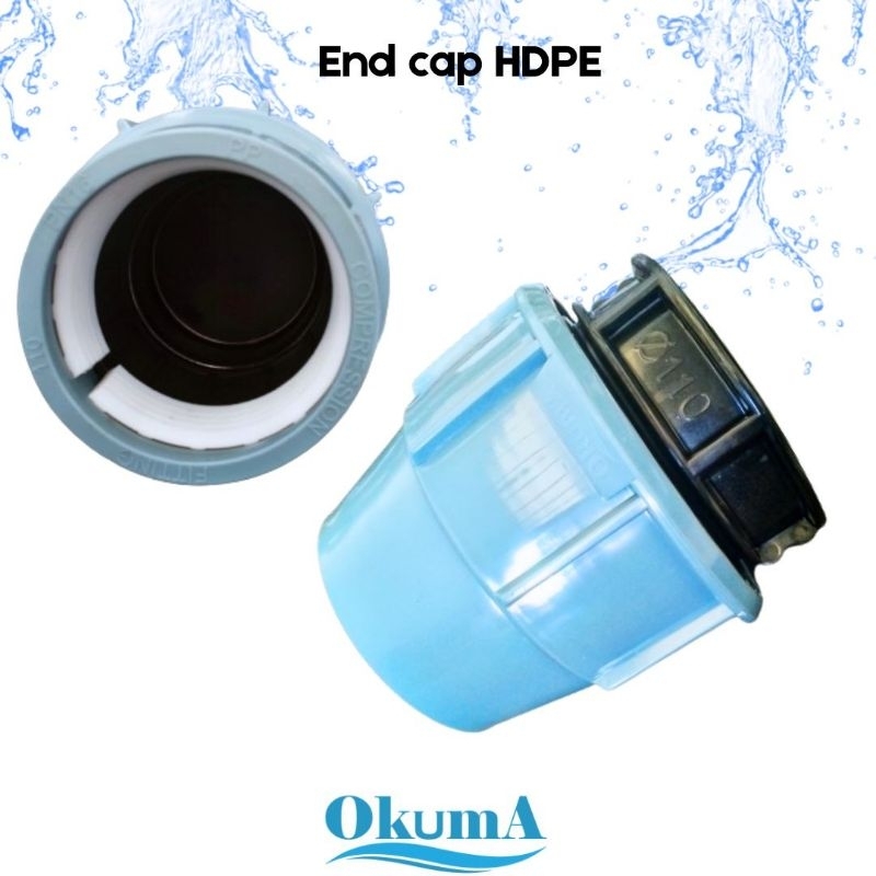 Jual End Cap HDPE 4inc fitting HDPE Compression joint end cap 110mm ...