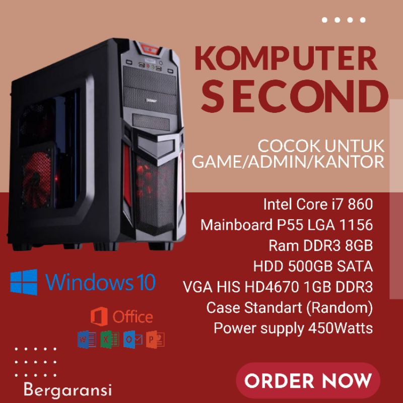 Jual PC Rakitan intel Core i7 Ram 8GB HDD 1TB / Komputer CPU Rakitan | Shopee Indonesia