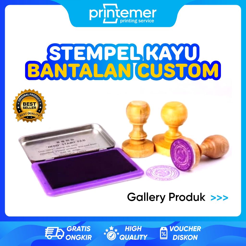 Jual Stempel Kayu Bantalan Custom | Shopee Indonesia