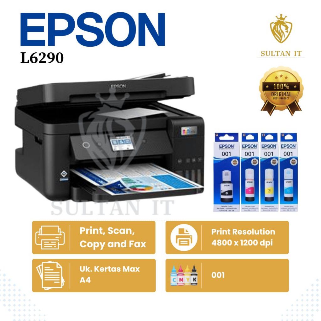 Jual Epson L6290 WiFi Duplex All In One Ink Tank Printer With ADF ...