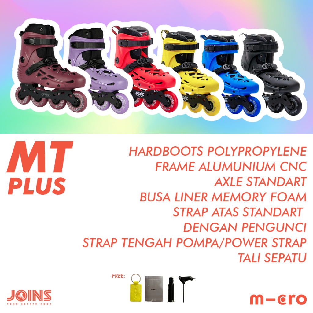 Jual Sepatu Roda Inline Skate Micro MT-Plus | Shopee Indonesia