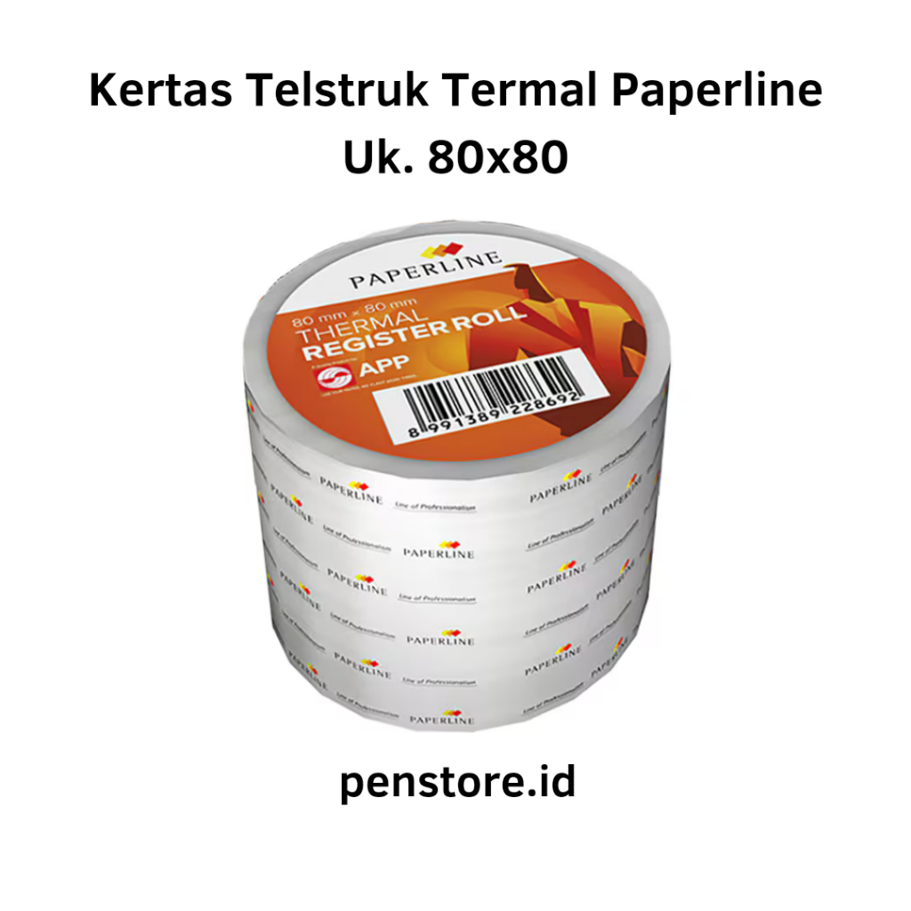 Jual (Roll) Thermal Paper Roll 80x80 Paperline / Kertas Kasir / Kertas Telstruk / Struk Kasir ...