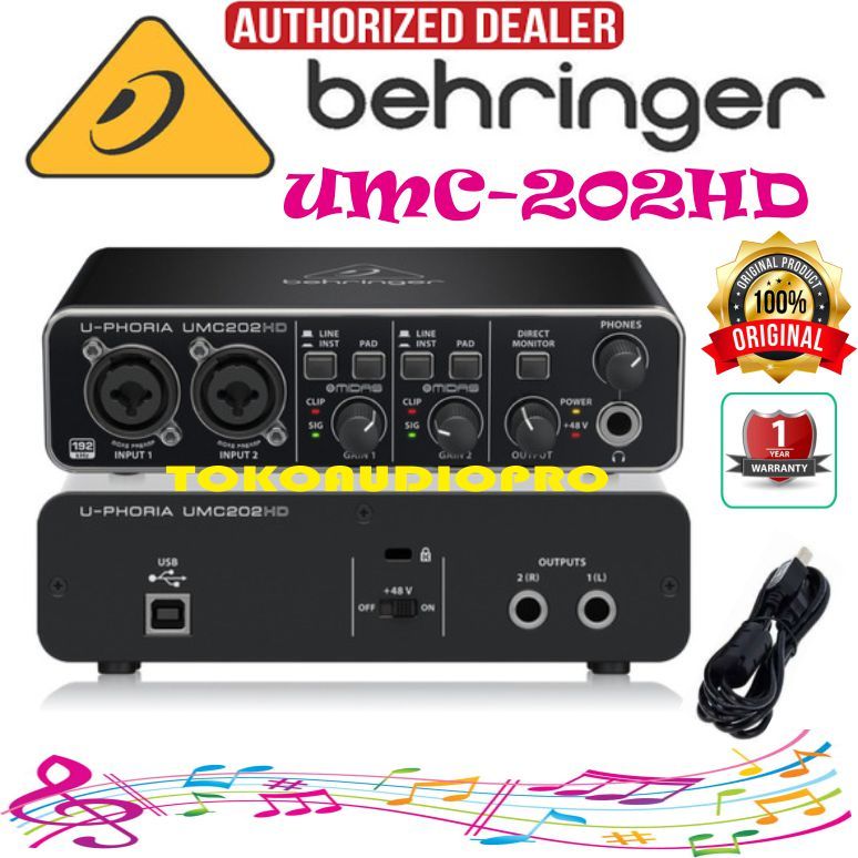 Jual Behringer UMC202HD USB Audio Interface umc-202hd | Shopee Indonesia