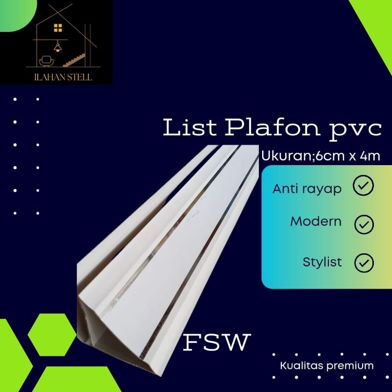 Jual list plafon pvc motif 6cm | Shopee Indonesia