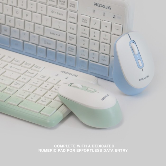 Jual Rexus Keyboard Mouse Wireless KM10 Combo | Shopee Indonesia