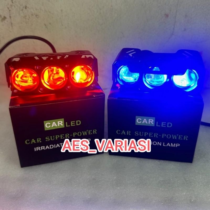 Jual LAMPU TEMBAK SOROT SQL 3 MATA MINI DEVIL EYE FUL ALUMINIUM PREMIUM ...