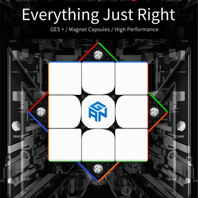 Jual Rubik 3x3 GAN 356 M-Magnetic stickerless | Rubik Gan 3x3 gan speed ...