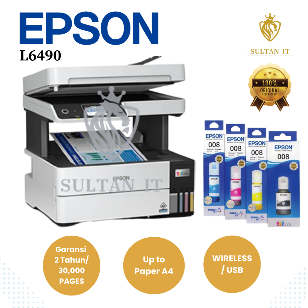 Jual Printer Epson L6490 A4 Ink Tank Multifungsi ADF Duplex Wireless ...