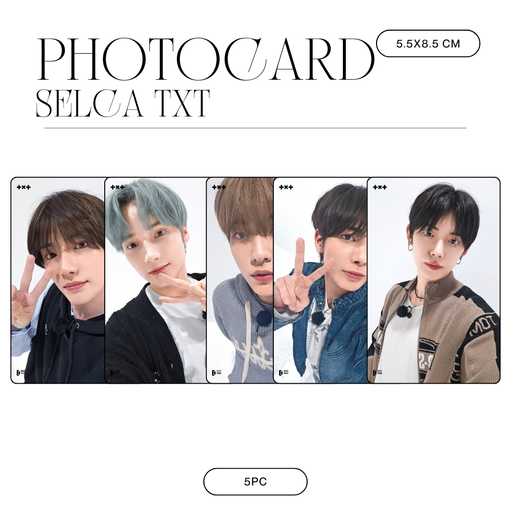Jual PHOTOCARD TXT SELCA TO DO TEMPTATION (ISI 5 PCS + LAMINASI 2 SISI ...