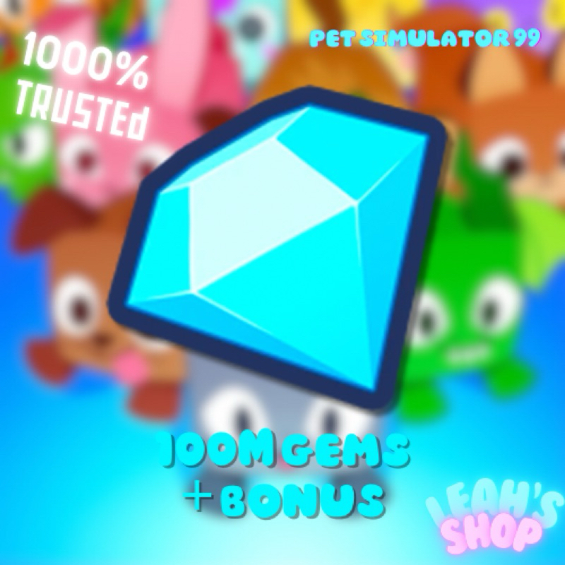 Jual 100M Gems Pet Simulator 99 - BONUS | Shopee Indonesia