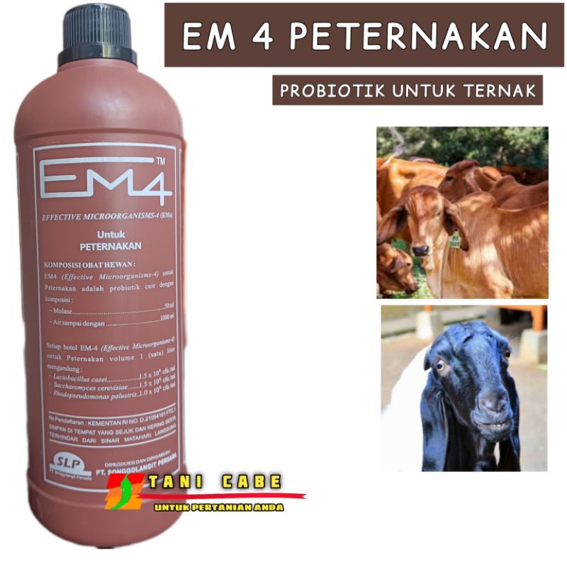 Jual EM4 PETERNAKAN PROBIOTIK TERNAK 1 LITER | Shopee Indonesia