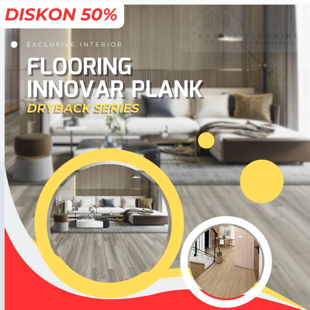 Jual PROMO EKSKLUSIF!!! Lantai Vinyl INNOVAR Dryback Series | Tebal 3mm ...
