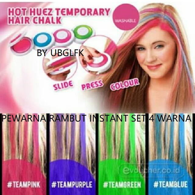 Jual IMPORT INSTANT PEWARNA RAMBUT VIRAL SET HAIR COLOR Temporary Hair ...