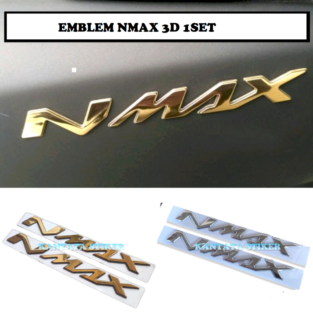 Jual STIKER TIMBUL EMBLEM NMAX 3D STIKER TIMBUL NMAX 3D 1SET KIRI KANAN ...