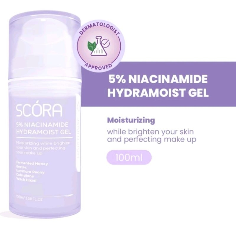 Jual SCORA - 5% NIACINAMIDE HYDRAMOIST GEL ( 100 ml ) - Pelembab Wajah Moisturizer Mencerahkan ...