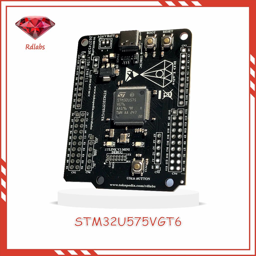 Jual STM32 STM32U5 U575 VGT6 100pin Development Board Microcontroller Microsoft Azure Threadx ...
