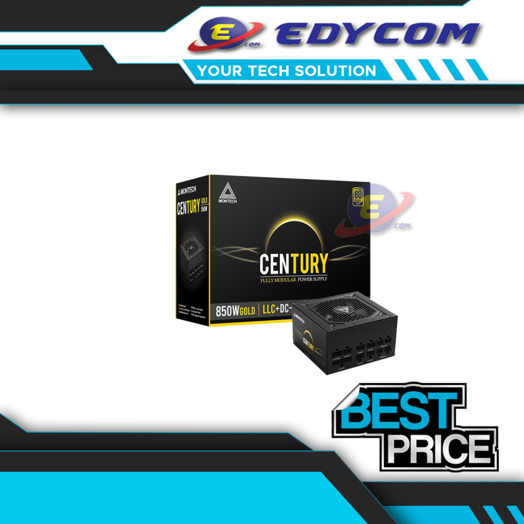 Jual Power Supply Montech Century 850W 80+ Gold Fully Modular | Shopee ...