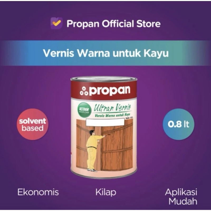 Jual Politur / Plitur ULTRAN VERNIS V-09 PROPAN 1 Liter/ CLEAR GLOSS ...