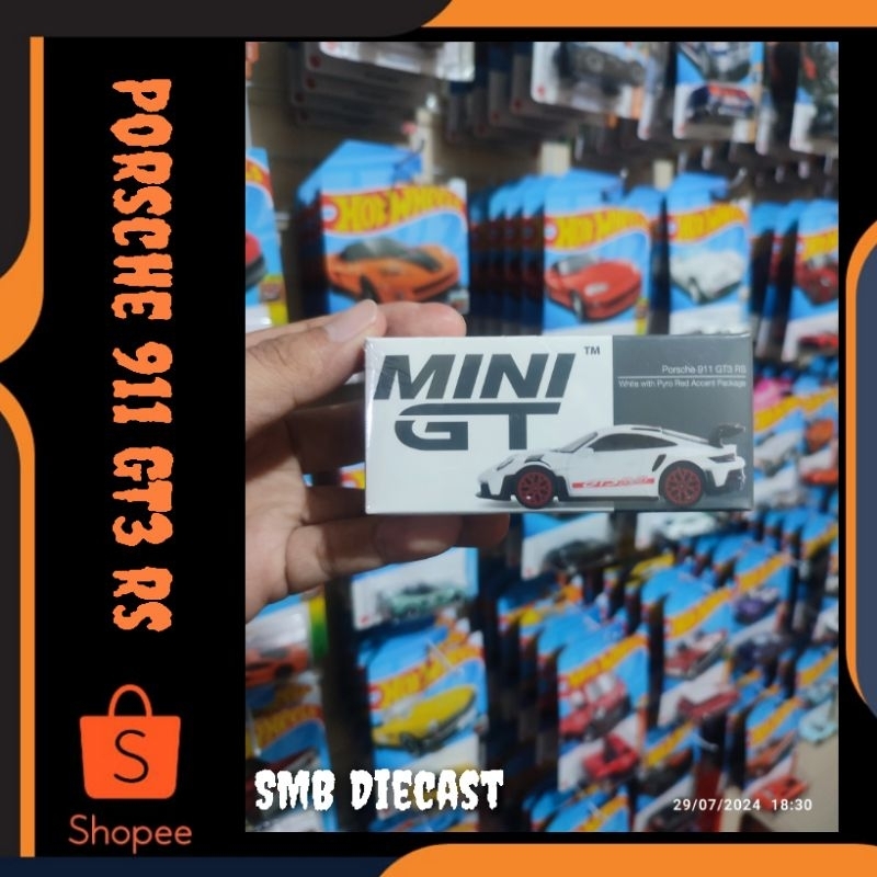 Jual MINI GT PORSCHE 911 (922) GT3 RS WHITE W/PYRO RED ACCENT NO 630 ...