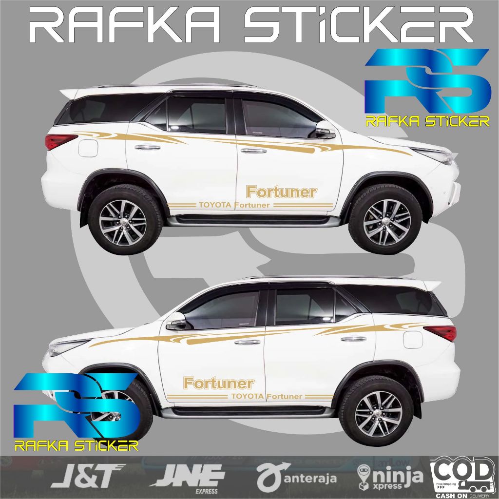 Jual Stiker List Body Mobil Fortuner Cutting Stiker Mobil Toyota ...