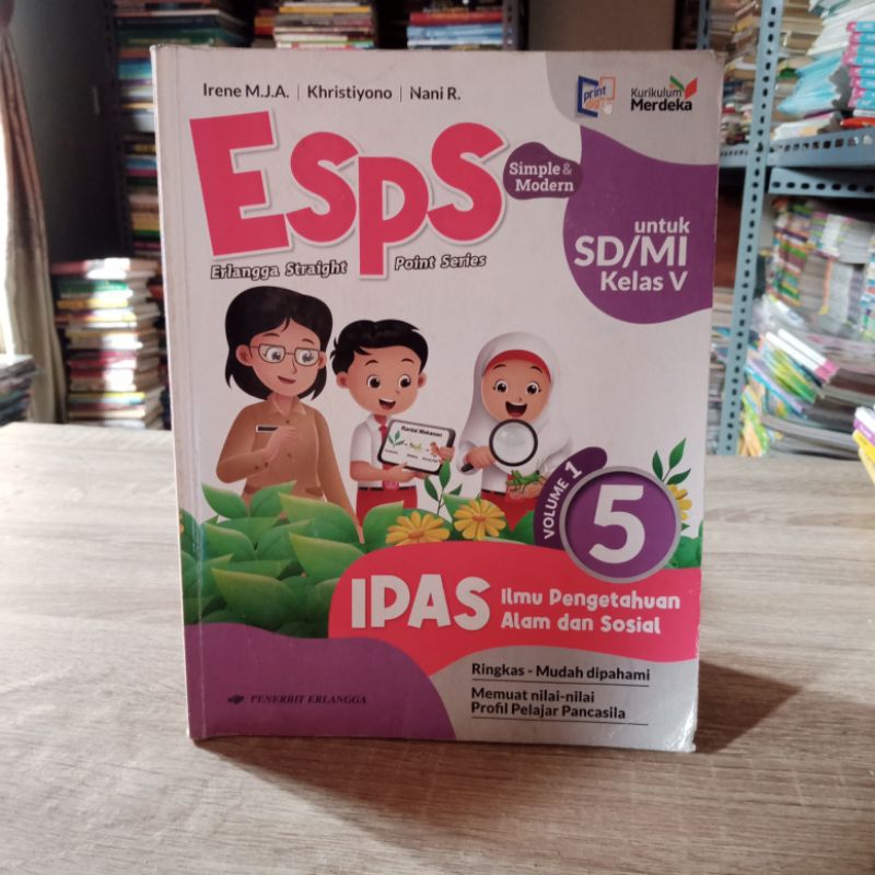 Jual ESPS IPAS VOLUME 1 UNTUK SD/MI KELAS V KURIKULUM MERDEKA | Shopee ...