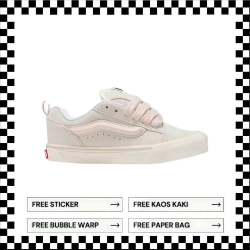 Jual Sepatu Knu Skool White Pink ORIGINAL | Shopee Indonesia