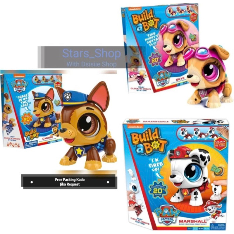 Jual Paw Patrol Build A Bot Chase Marshall Skye Build Our Your Own ...