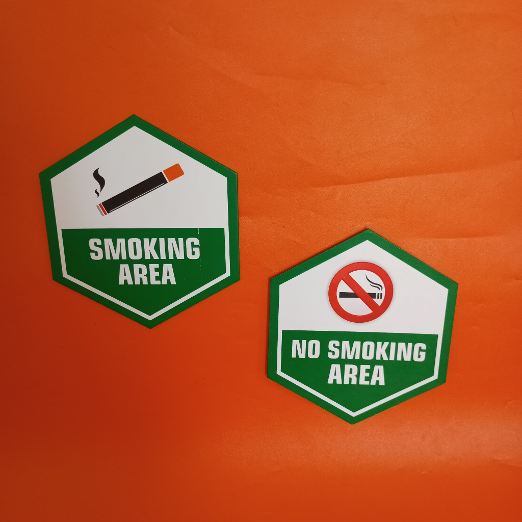 Jual Hard poster Smoking Area dan No Smoking Area - Hard Poster ...