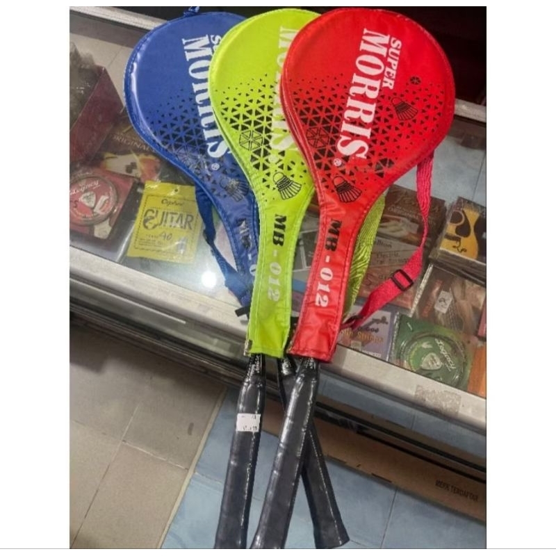 Jual RAKET BADMINTON MORRIS PLUS SARUNG MERAH HIJAU BIRU MORIS HITAM ...