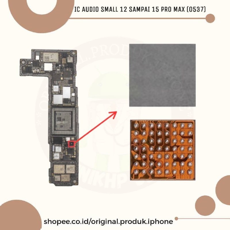 Jual IC AUDIO KODE (0537) SMALL 12/12 PRO/12 PRO MAX/12 MINI/13/13 PRO ...