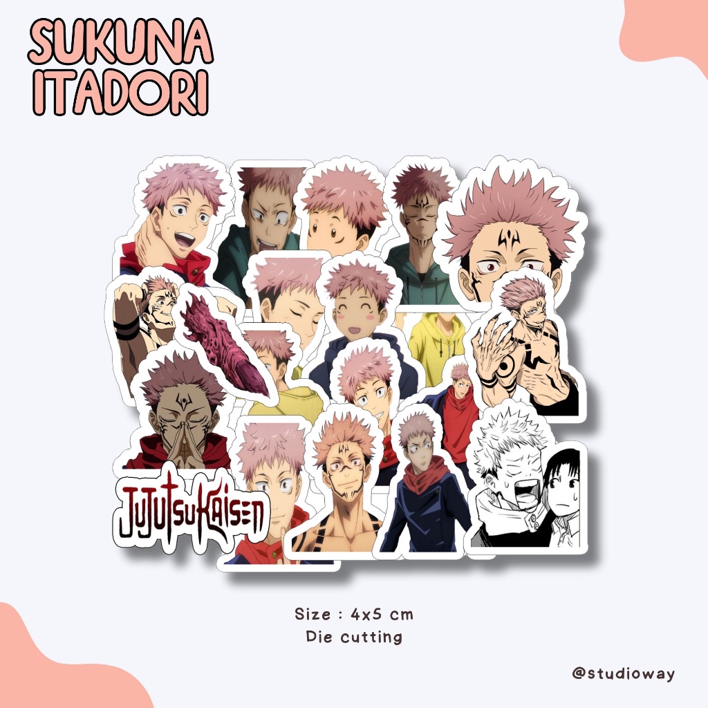 Jual STICKER ANIME JUJUTSU KAISEN ITADORI DAN SUKUNA | Shopee Indonesia