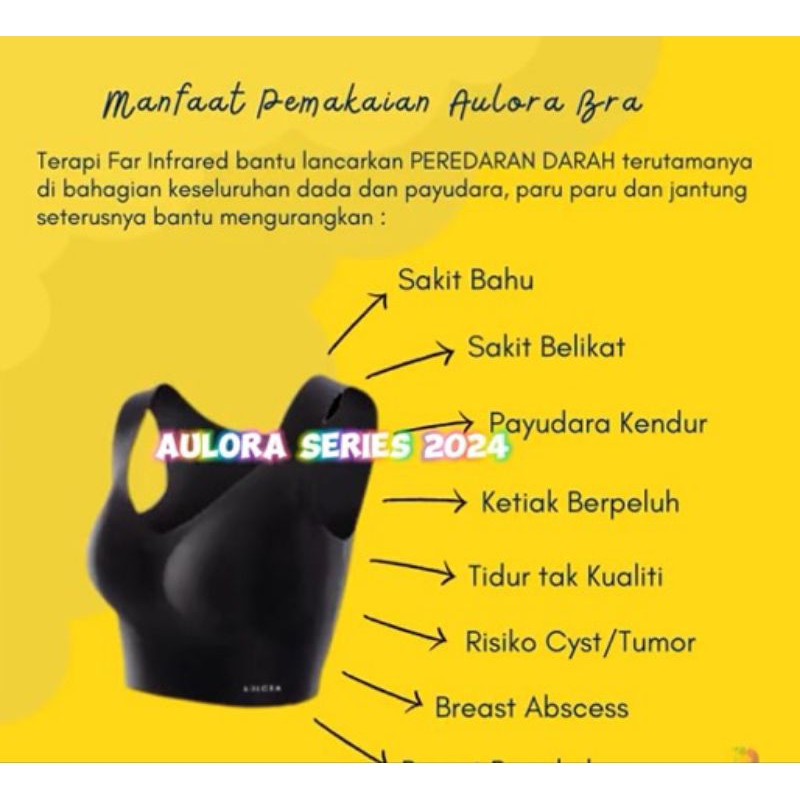 Jual Aulora seamless Bra kesehatan tanpa kawat hitam | Shopee Indonesia