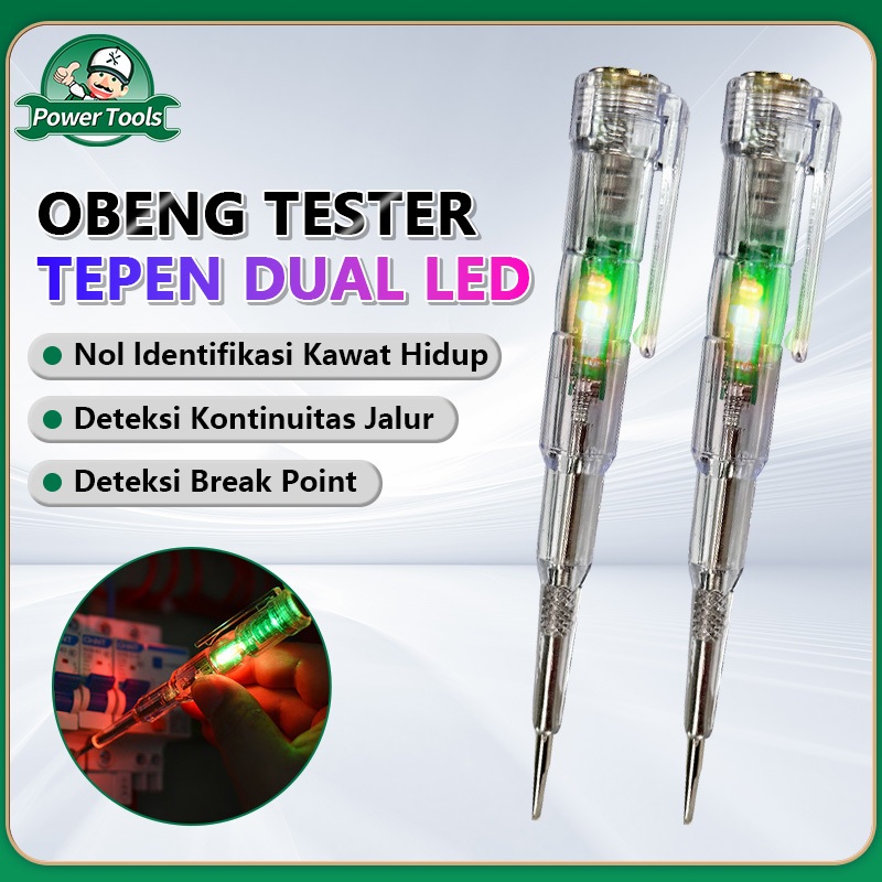 Jual ISKU obeng tespen listrik paling kuat/taspen cek kabel putus dual ...
