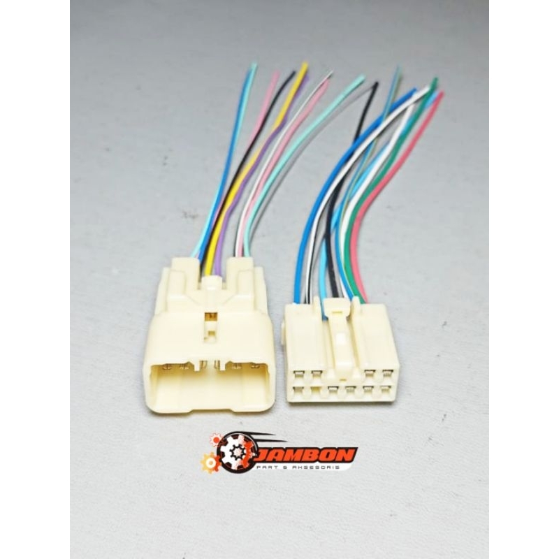 Jual 1 Set Soket Connector Konektor Pin 8 Male Female Universal ...