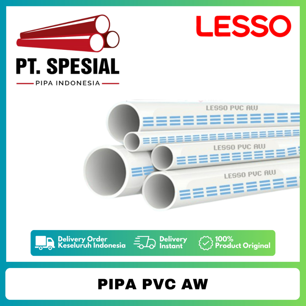 Jual Pipa PVC AW Standard Lesso 2 inch / Pipa PVC Lesso - 06 | Shopee Indonesia