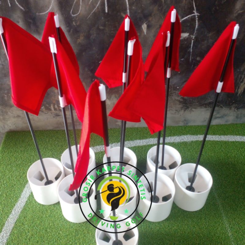 Jual Hole cup tiang bendera- Untuk lapangan mini golf murah | Shopee ...