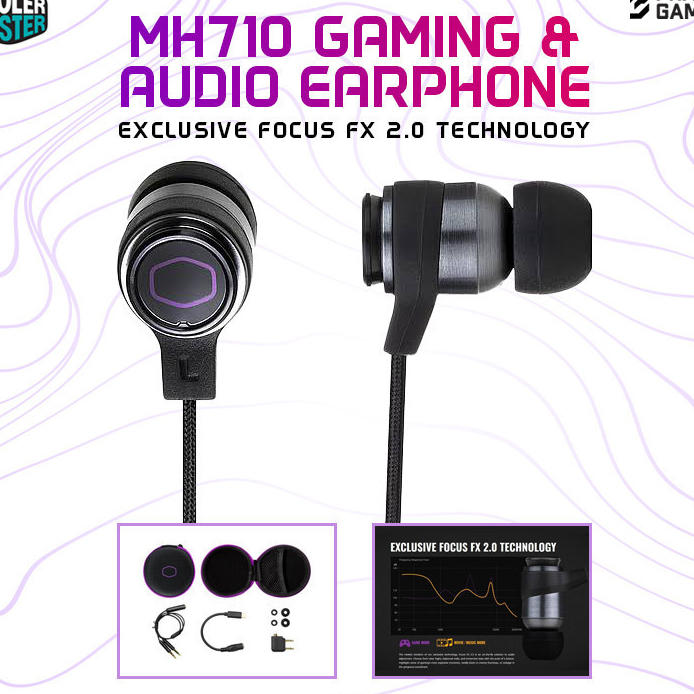 Jual Cooler Master MH710 Gaming Earphone CM MH710 | Shopee Indonesia