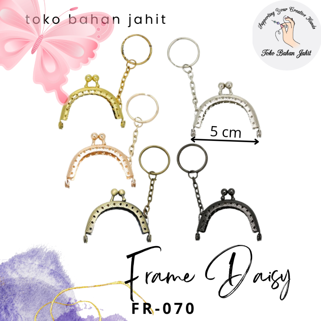 Jual Frame Tas | Behel Tas | Frame Daisy | FR-070 | 5 cm | Shopee Indonesia