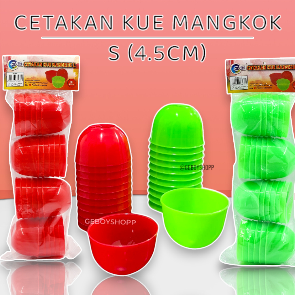 Jual [36PCS] Candid Cetakan Kue MANGKOK "S" Plastik Murni / Cetakan Kue ...