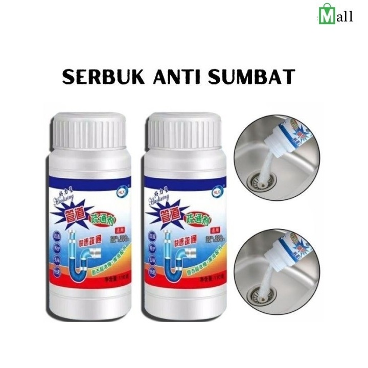Jual SERBUK BUBUK ANTI SUMBAT Pelancar Pembersih Saluran Air Pipa Anti ...