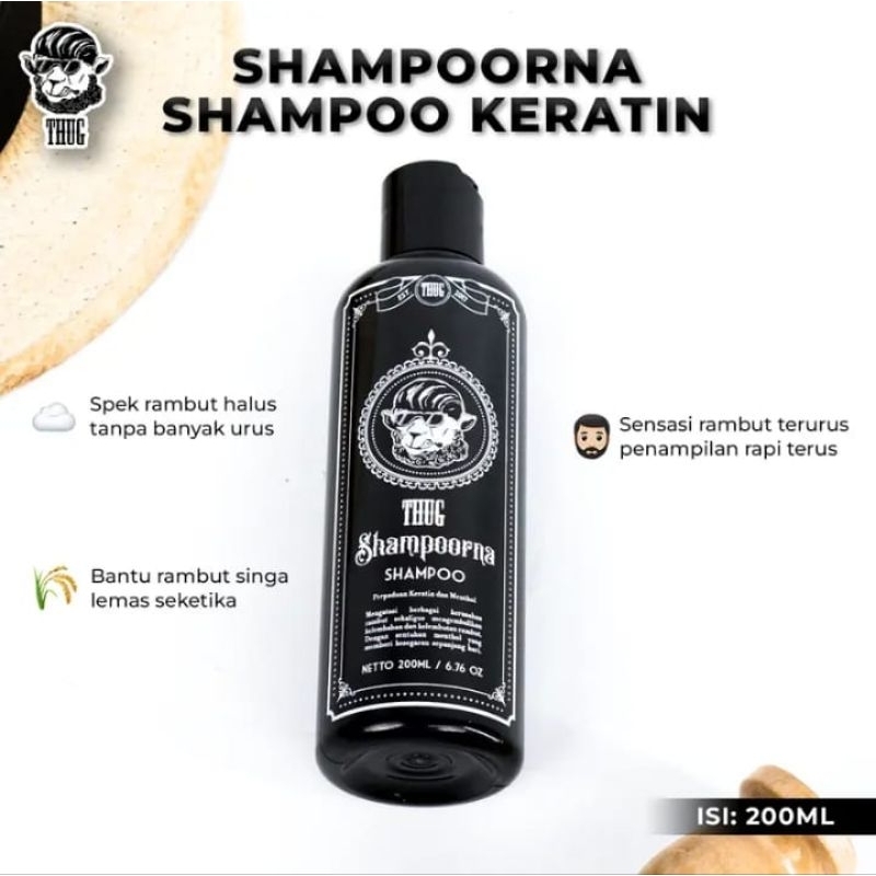 Jual Shampoo Keratin - Pelurus Rambut Keriting/Ikal Pria ThugOfficial ...