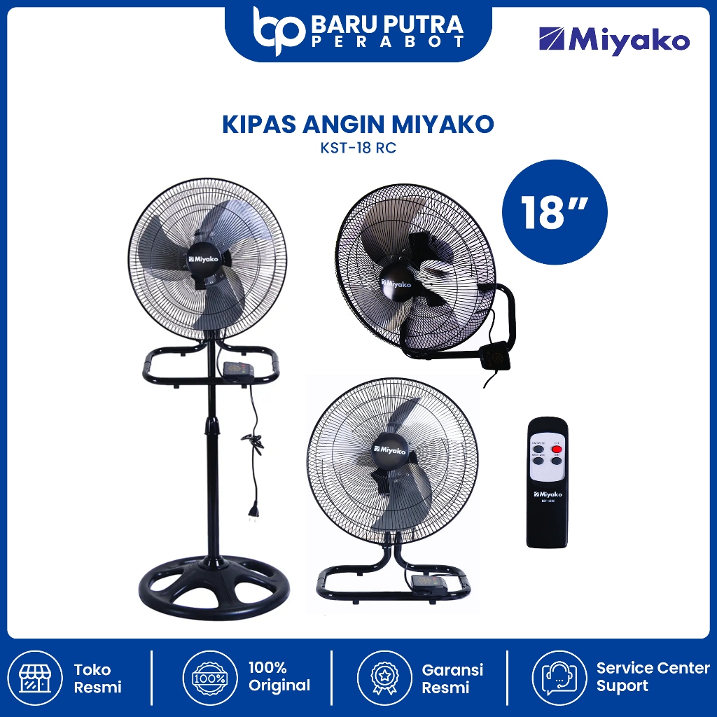 Jual Miyako Kipas Angin KST 18 RC 3in1 - [18 Inch] | Shopee Indonesia