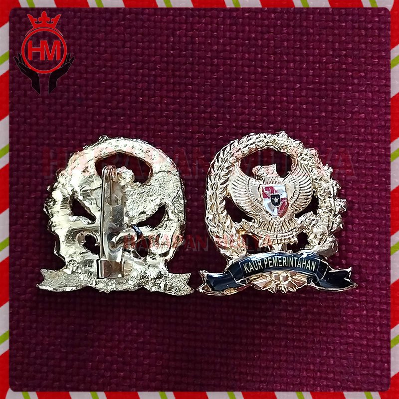 Jual Bros Logo Kaur Pemerintahan Cor - Pin Garuda Kaur Pemerintahan ...