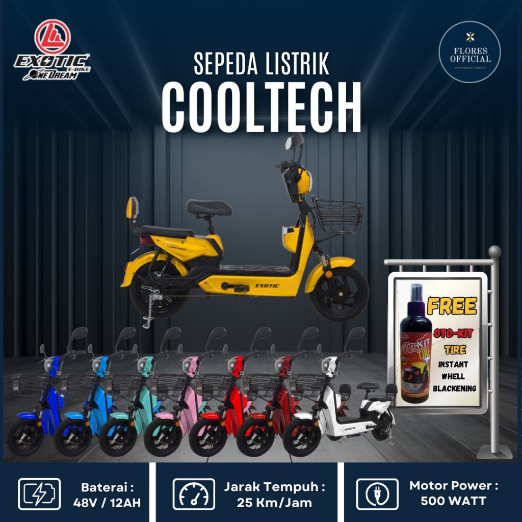 Jual Pacific Exotic Cooltech Minion Sepeda Listrik selis COOL TECH ...