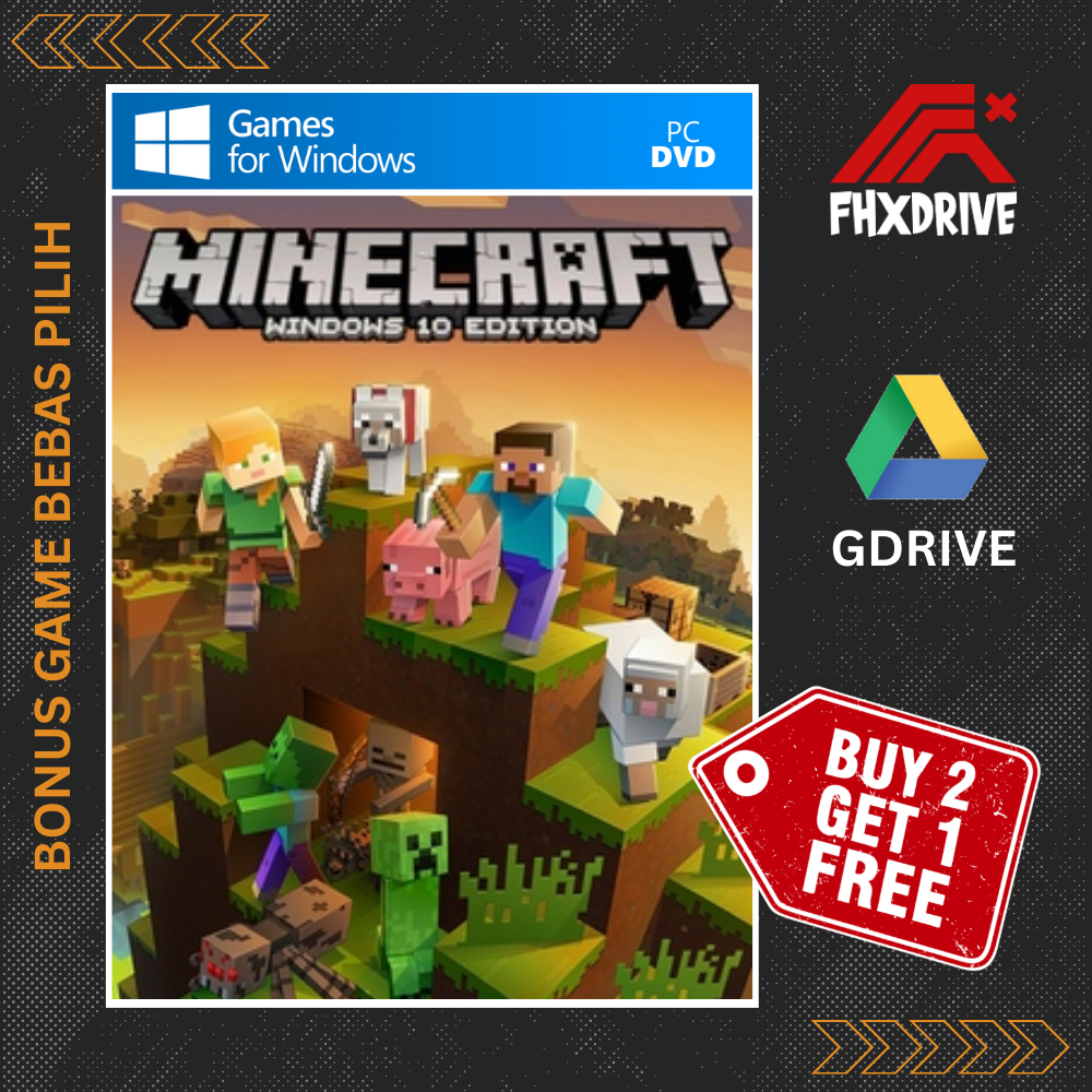 Jual MINECRAFT FOR WINDOWS 10 ONLINE | GAME PC | BELI 2 GRATIS 1 ...